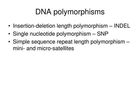 Ppt Dna Polymorphisms Powerpoint Presentation Free Download Id 3240377