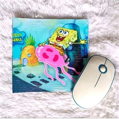Jual Mousepad Gambar Kartun Spongebob Mouse Pad Laptop Karakter Animasi