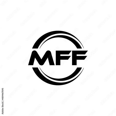 Mff Letter Logo Design With White Background In Illustrator Vector Logo Modern Alphabet Font