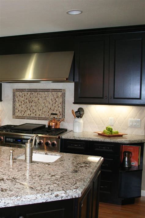 Dark Cabinets With White Granite Countertops Countertopsnews