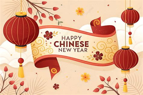 Chinese Lunar Happy New Year Art Background Chinese Happy New Lunar