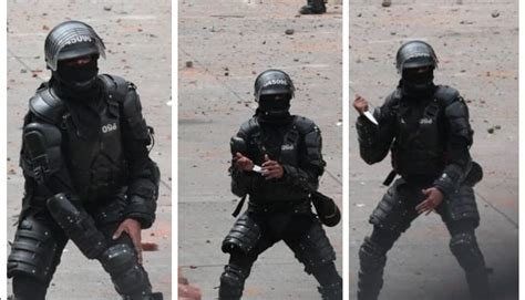 Identifican A Miembro Del Esmad Que Sacó Un Cuchillo En Plena