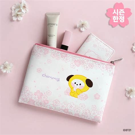 Bt21 Cherry Blossom Minini Zipper Pouch Chimmy — Fugitive Toys