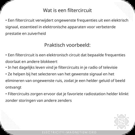 Wat Is Een Filtercircuit Electricity Magnetism