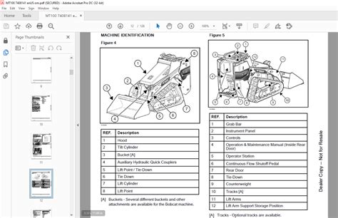 Bobcat Mt100 Mini Track Loader Operation And Maintenance Manual Sn