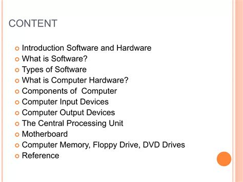 Parts Of A Computer Ppt PPTX
