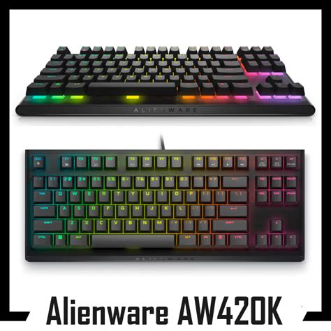 New Alienware Low Profile Rgb Gaming Keyboard Aw420k Light Alienfx Per