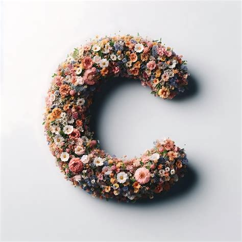 Premium Ai Image Leaf Made Letter