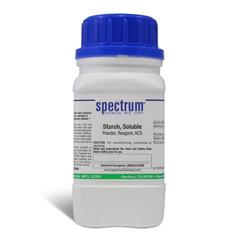 Starch Soluble Powder Reagent Acs Spectrum Chemical 125 G Buy