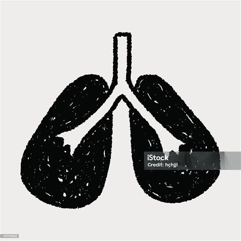 Doodle Lung Stock Illustration Download Image Now 2015 Anatomy