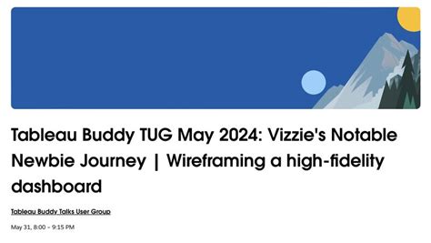 Join Me At Tableau Buddy Tug Event On Wireframing Fathima Shanavas