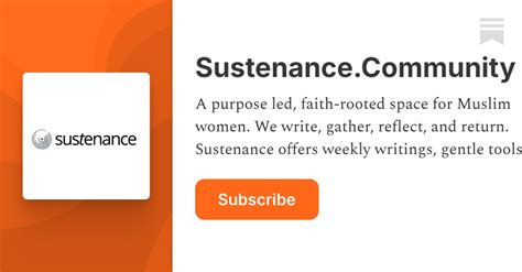 Sustenance Community Substack