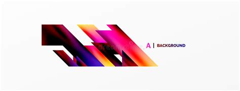 Geometric Abstract Background Design Template Stock Vector Illustration Of Effect Modern