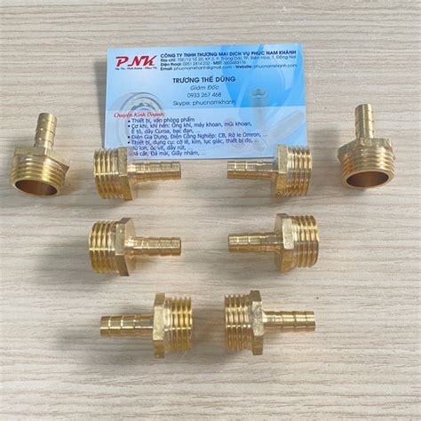 ĐẦu NỐi HƠi ĐỒng ĐuÔi ChuỘt 8mm Ren 21mm