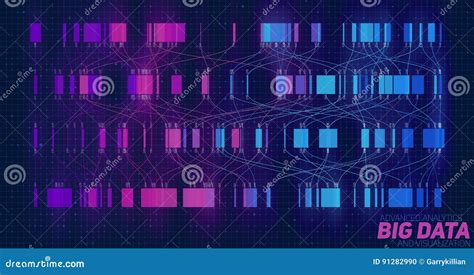 Big Data Colorful Visualization Futuristic Infographic Information