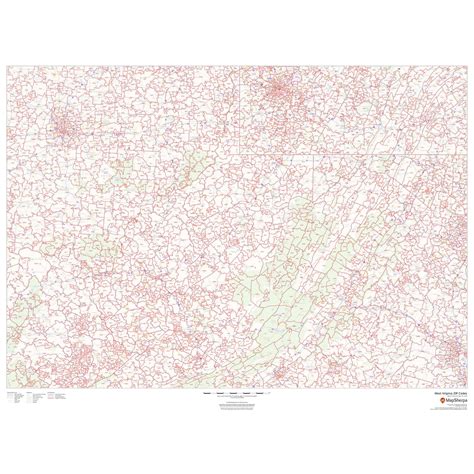 West Virginia Zip Code Map By Map Sherpa The Map Shop