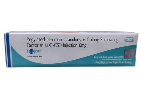 Pegasta Pegylated R Human Granulocyte Colony Stimulating Factor Injection At ₹ 1500 Box