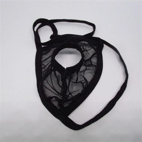 Mens Open Crotch Peep Hole Thongs In Seven Colours Sexy G Strings