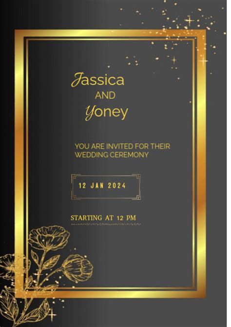 Weeding Card Template Postermywall