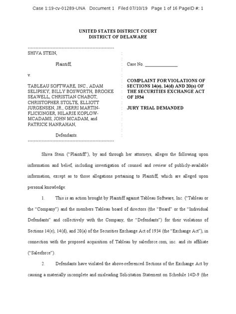 Shiva Vs Tableau Pdf Mergers And Acquisitions Salesforcecom