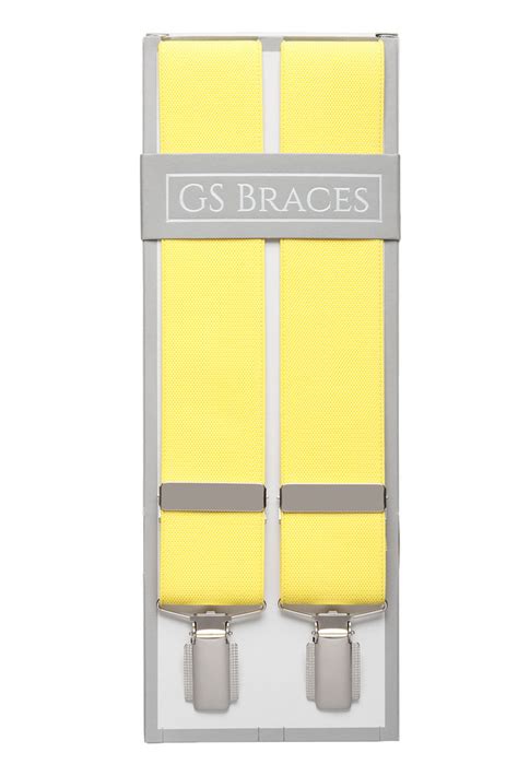 Yellow Braces Yellow Braces For Trousers Gents Shop