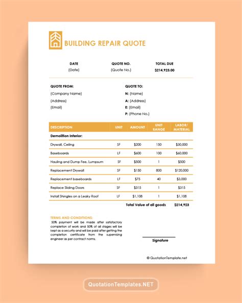 99 Quote Templates Word 100 Free Download