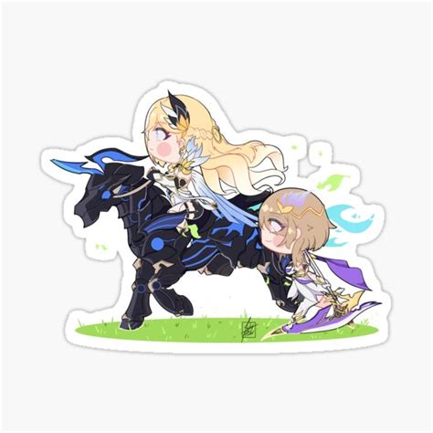 Honkai Impact 3rd Durandal And Rita Chibi Sticker For Sale By Judyalter Redbubble