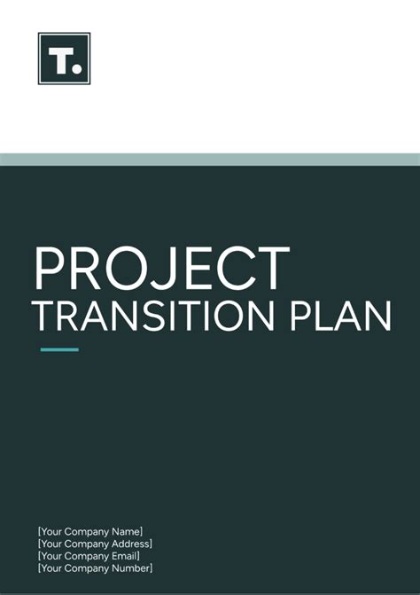 Transition Plan Template Transition Plan Template 7350 Slides