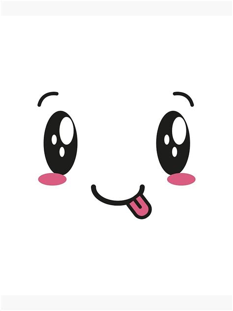 Cute Face Poster By Hajaritta Redbubble
