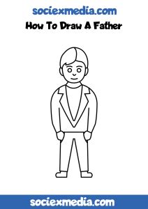 How To Draw A Father Easy Step By Step Digital Pdf Art Tutorial For