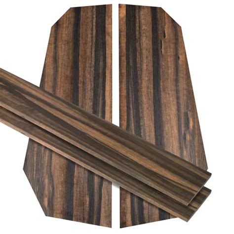 Exotic Ebony Back Side Set For Ukulele Stewmac