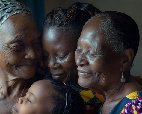 Beautiful Mothers And Daughters Together Sharing Happiness On Mothers
