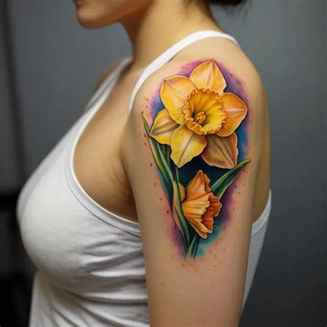 Daffodil Tattoos Meaning Significance 154 Designs Hbtat2