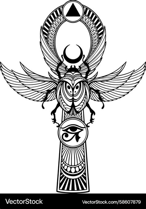 Ancient Egyptian Ankh Symbol Royalty Free Vector Image