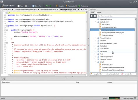 Quantanalyzer Equity Control Simulation Strategyquant