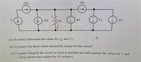 solved a 4 points determine the values for ix and vy