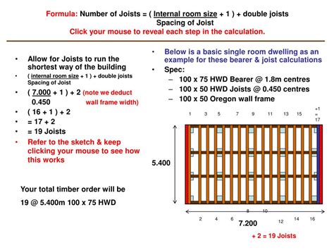 PPT Basic Bearer Joists Calculations PowerPoint Presentation ID