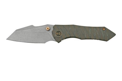 We Knife High Fin We22005 4 Tiger Stripe Titanium Grey Cpm 20cv