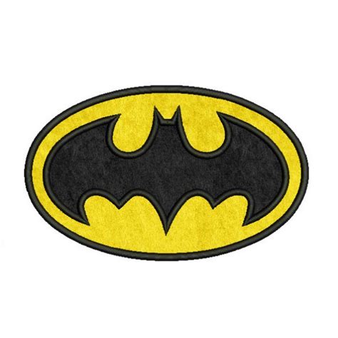 Batman Logo Applique Embroidery Design