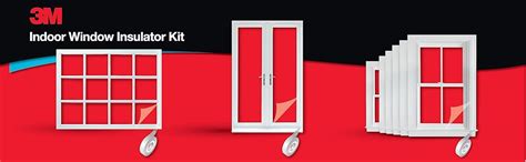 3m Indoor Window Insulation Insulator Kit For 5 Windows 3ft X 5ft