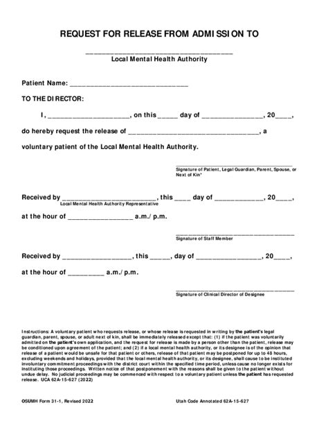 Fillable Online Health Or Peace Officer Hold Form Fax Email Print