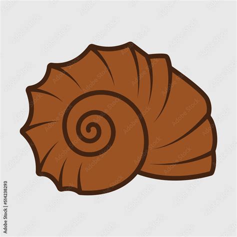 Seashell Clipart Svg Cut File Shellfish Svg Stock Vector Adobe Stock