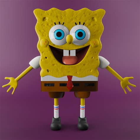 Blenderkit Download The Spongebob Squarepants Model