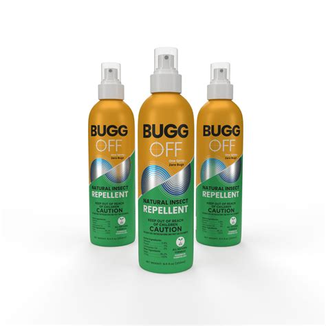 Buggoff Mosquito Gnats Tick Spray Repellent 85 Fl Oz 3 Pack