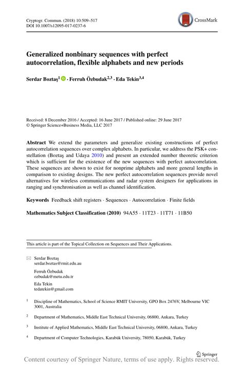Generalized Nonbinary Sequences With Perfect Autocorrelation Flexible