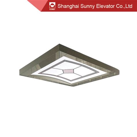 China Elevator Ceiling Design With Acrylic Top Panel China Passenger