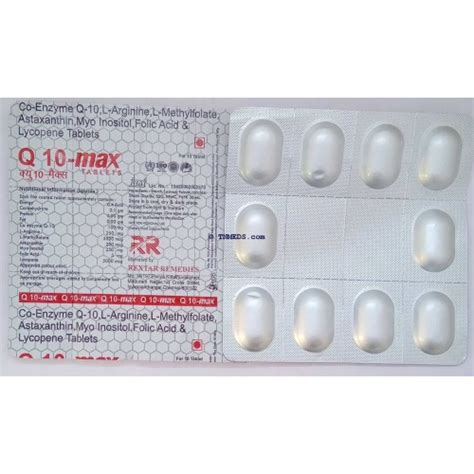 Q 10 Max Tablets 10s Pack ↑ Buy Online ★ 𝐋𝐎𝐖 𝗣𝗿𝗶𝗰𝗲 ★ View Uses Side
