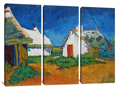 Vincent Van Gogh Three White Cottages In Saintes Maries Etsy