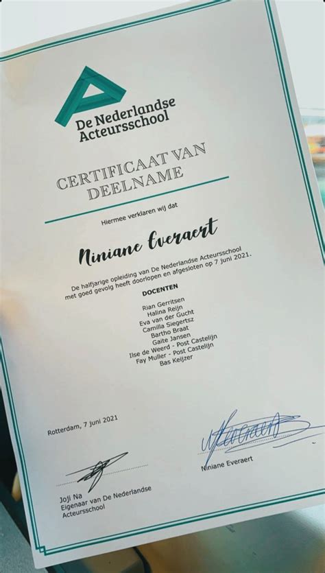 Niniane Everaert On Linkedin Denederlandseacteursschool