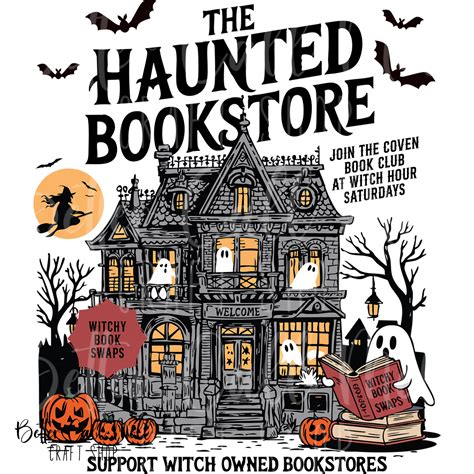 The Haunted Bookstore Uv Dtf Decal Better Call Moll Craft Shop